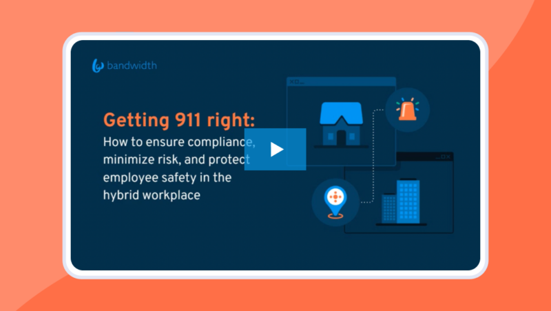 E911 Solution & Emergency Services | Enterprise E911 | Bandwidth